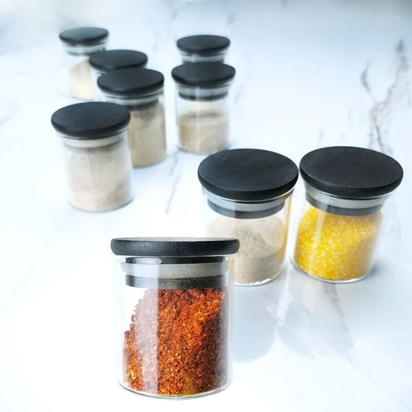 Small cute glass kitchenware high borosilicate container